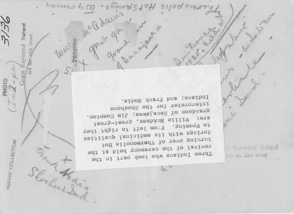 Jim Compton And dancers back - History Jackson Hole